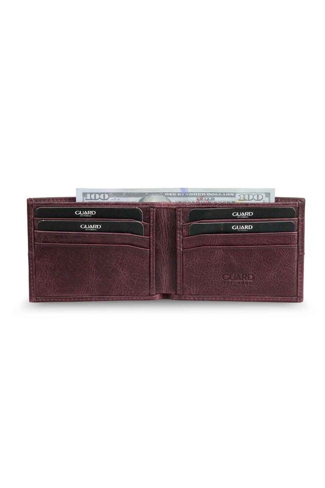 Guard Antique Claret Red Slim Classic Leather Men's Wallet | Men's ...