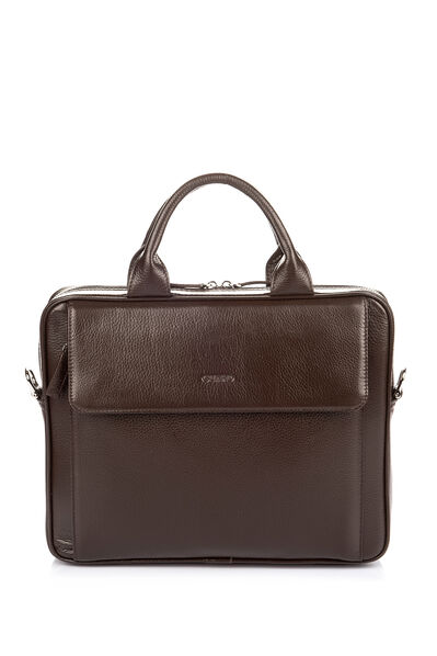 Guard Brown Genuine Leather 14' inch Laptop Bag | Briefcase, Laptop Bag ...