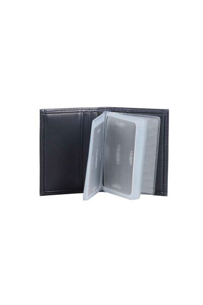 Guard Genuine Leather Transparent Navy Blue Card Holder | Card Holder ...