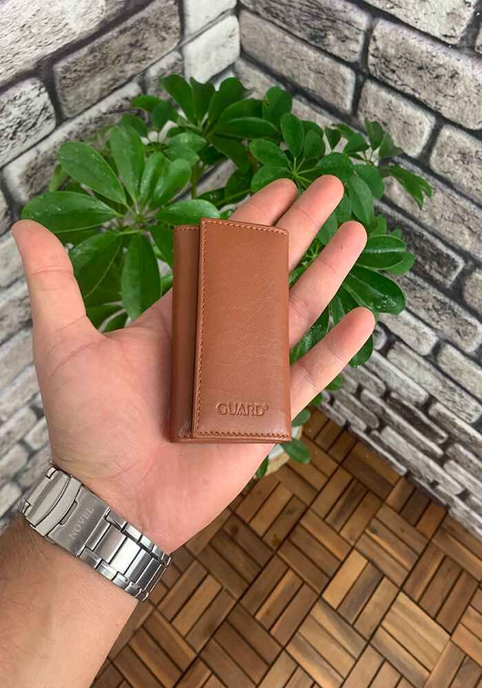 Guard Light Tan Leather Keyholder | Keychain Prices | Guard 100% ...