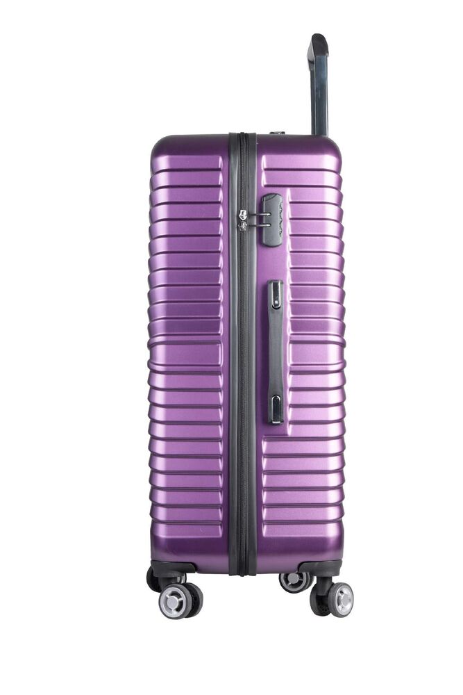 Guard Polypropylene Unbreakable Plum Travel Luggage Set of 3 | Travel ...