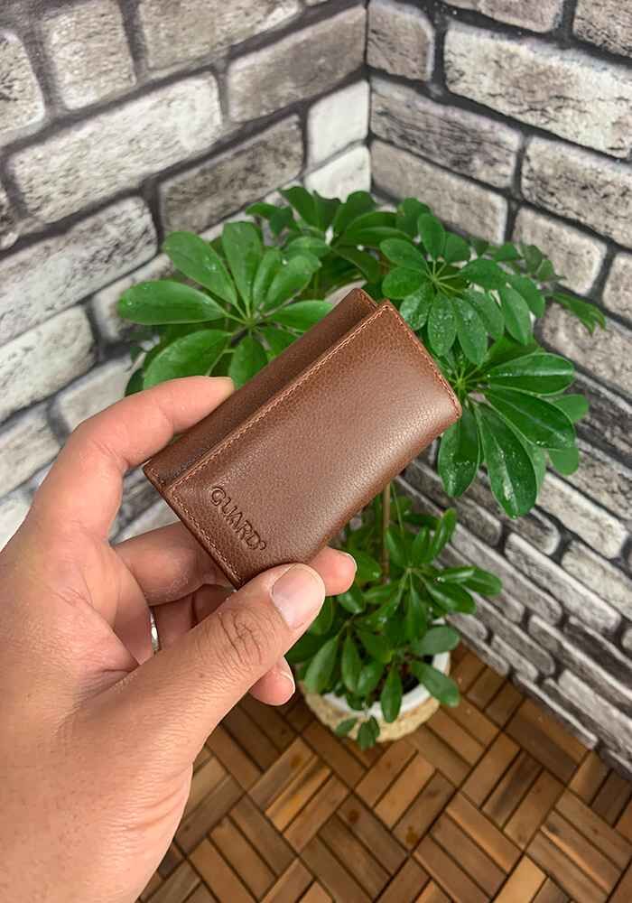 Guard Tan Leather Keyholder | Keychain Prices | Guard 100% Genuine Leather