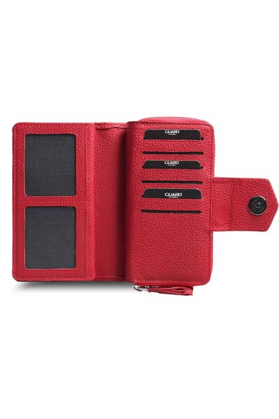 Small Red Leather Women's Wallet