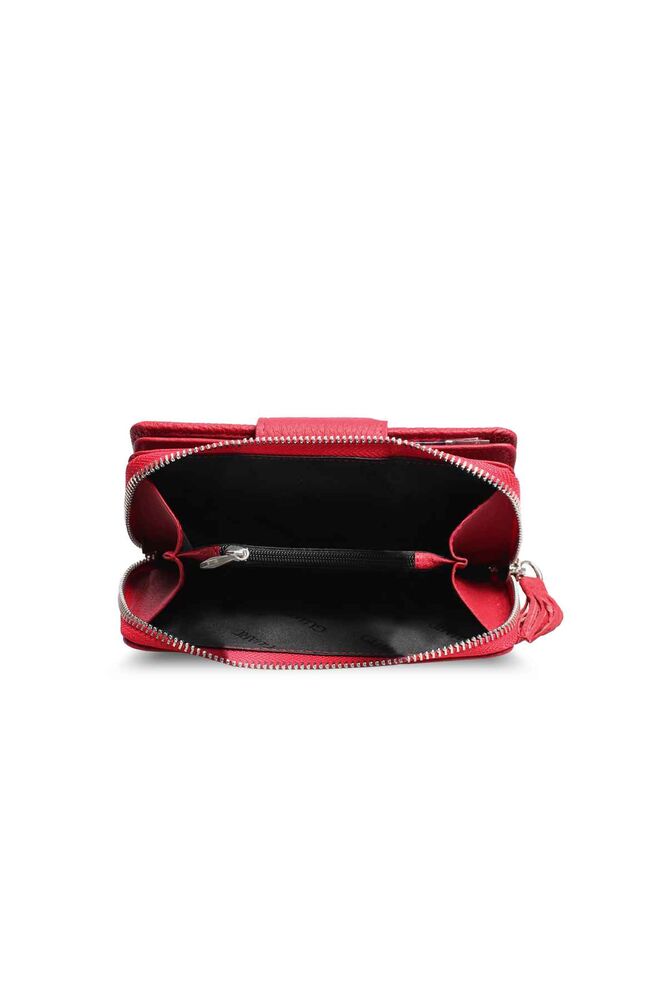 Small Red Leather Women's Wallet